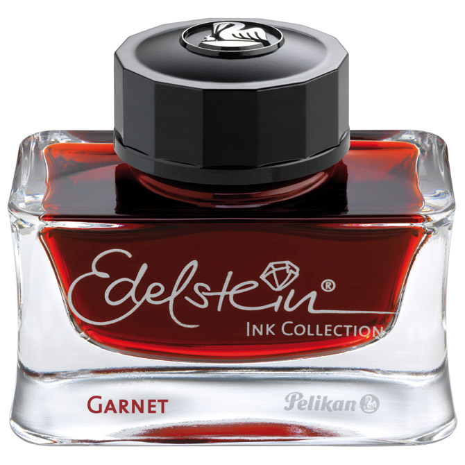 Tinta za nalivpero bočica 50ml Edelstein Pelikan 339747 tamno crvena (garnet)