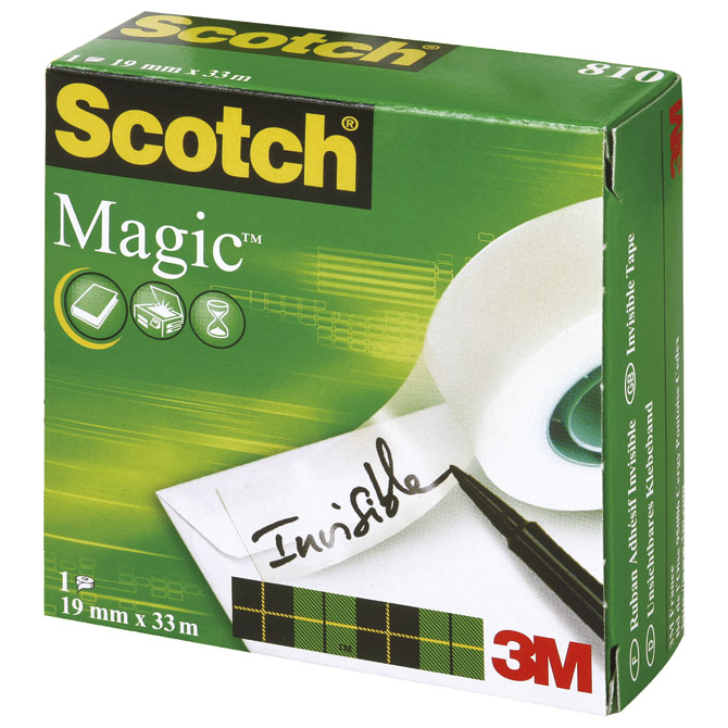 Traka lepljiva nevidljiva 19mm/33m Scotch Magic-810 3M FT-5100-6039-3