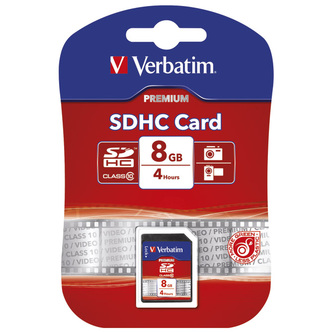 Kartica memorijska SDHC 8GB (class 10) Verbatim 43961 blister