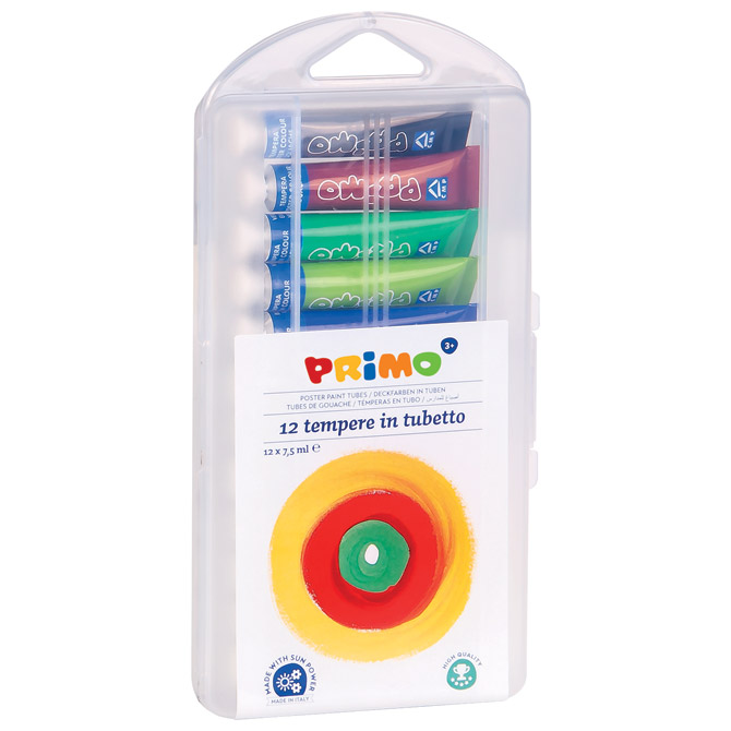 Boja tempera 7,5ml aluminijumska tuba 12boja/poly CMP 245T12PP blister