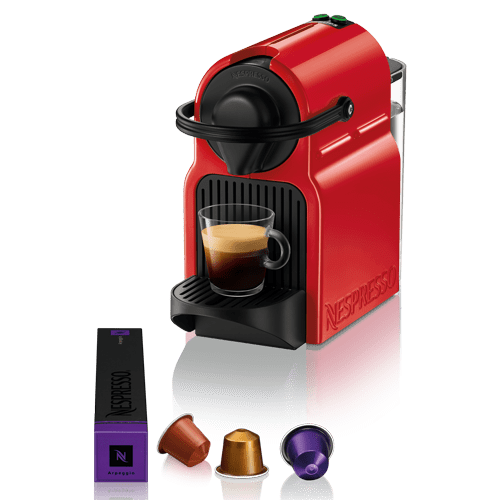 NESPRESSO Aparat za espresso kafu Inissia Red, C40 + Poklon: Nespresso KOD vred. 3.000 RSD