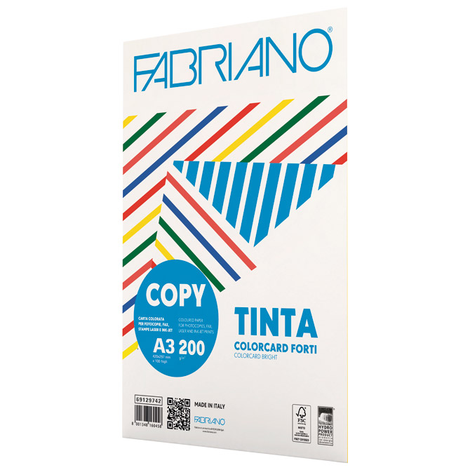 Papir Copytinta A3 200g pk100 Fabriano 69129742 jarka mešavina 5boja