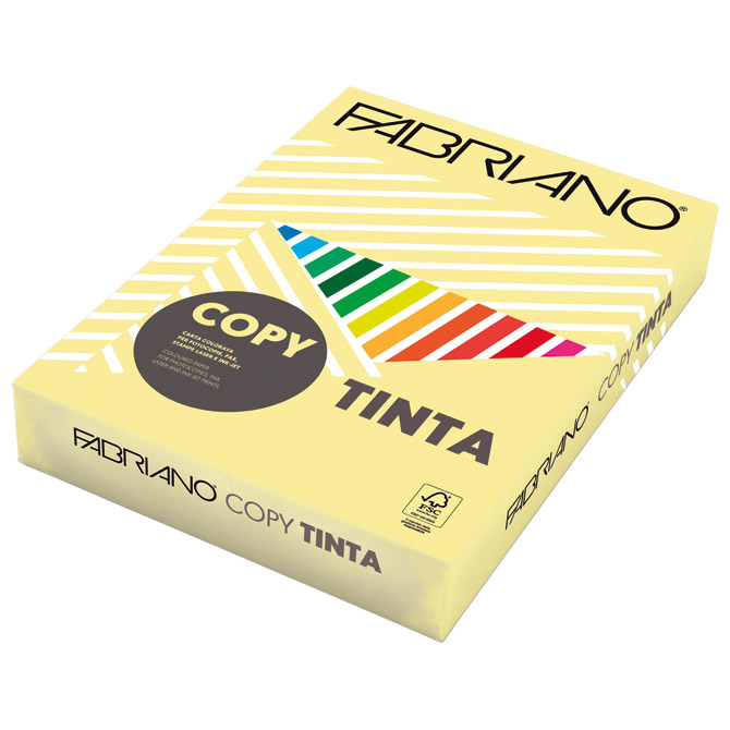 Papir Copytinta A4 80g pk500 Fabriano 61121297 žuti (banana)