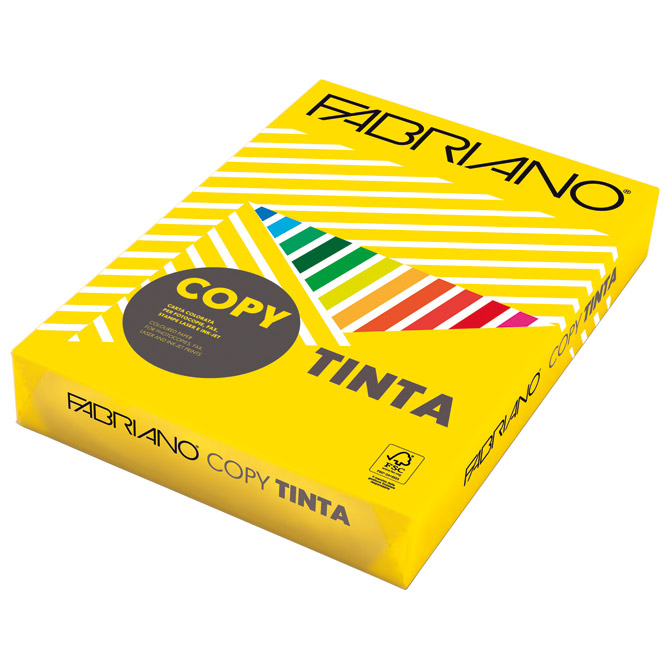 Papir Copytinta A4 160g pk250 Fabriano 60616021 jarko žuti (giallo)