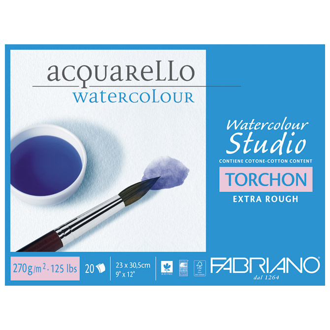 Blok Watercolour Studio Torchon 23x30,5cm 20L 300g Fabriano 19100276