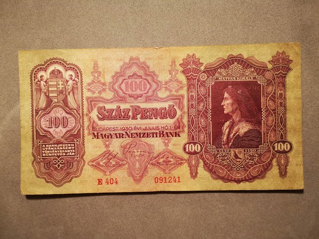 Madjarska 100 pengo 1930