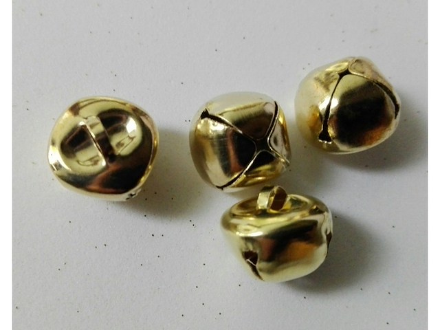 *U307--Zvončići,boja zlata 15x13mm /kom