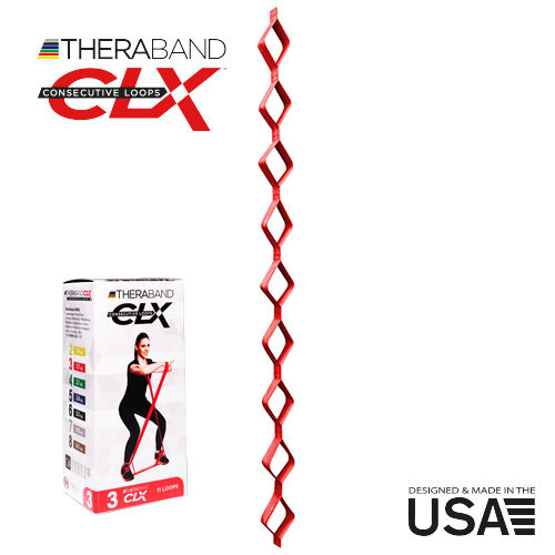 Thera Band CLX Loop Red, fitnes traka