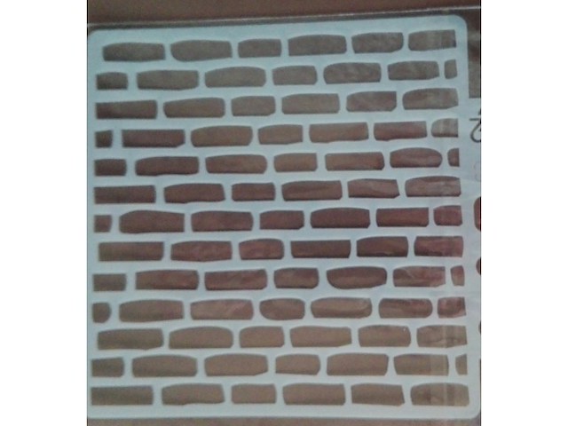 *P310--Šablon zid, 13x13cm /kom