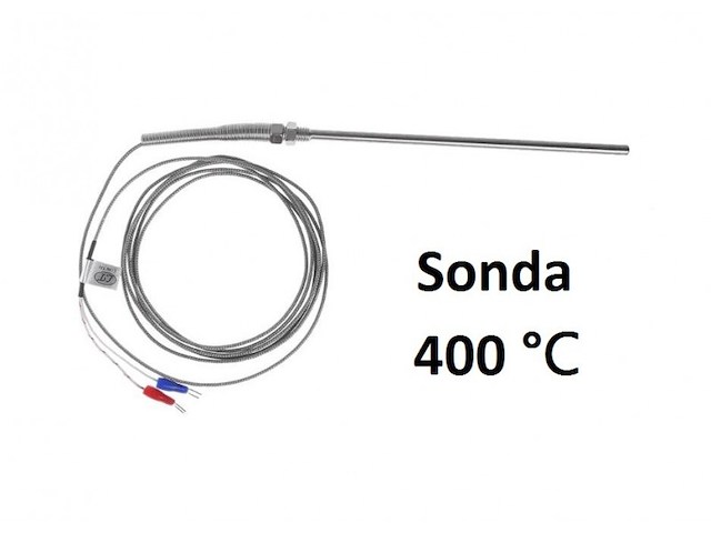 Temperaturna sonda 400℃ 2m K tip sa navojem M8x150mm