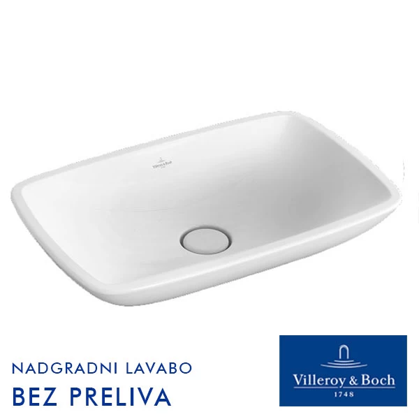 VILLEROY & BOCH LOOP & FRIENDS NADGRADNI LAVABO 58,5X38 5154 01 01