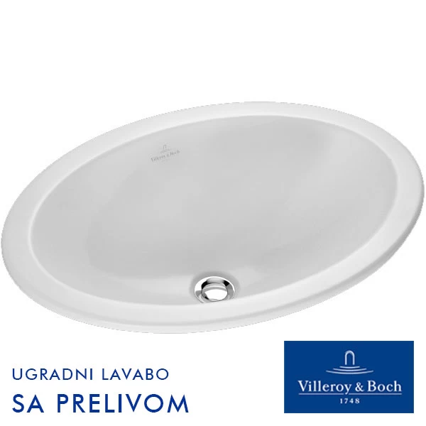 VILLEROY & BOCH LOOP & FRIENDS UGRADNI LAVABO 57X40,5 U 6155 20 01