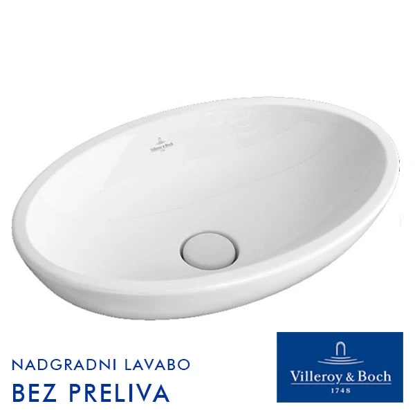 VILLEROY & BOCH LOOP & FRIENDS NADGRADNI LAVABO 58,5X38 5151 01 01