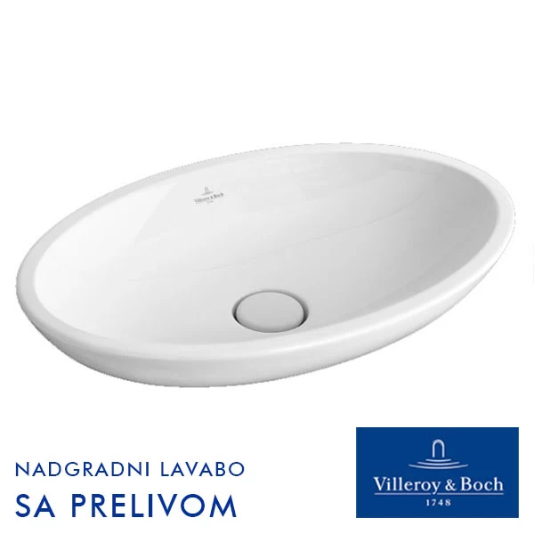 VILLEROY & BOCH LOOP & FRIENDS NADGRADNI LAVABO 63X43 5151 10 01