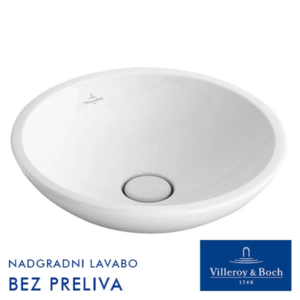 VILLEROY & BOCH LOOP & FRIENDS NADGRADNI LAVABO Ø 43 5144 01 01