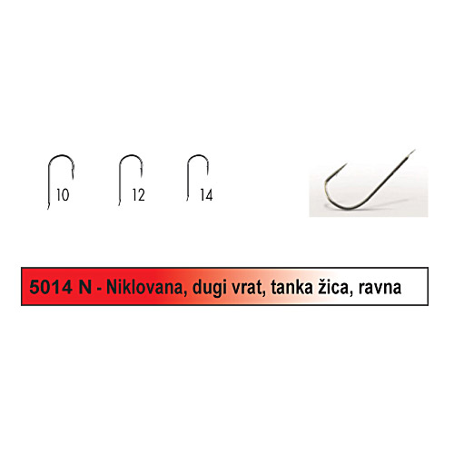 5014 N (7040NI)- Niklovana, dugi vrat, tanka žica, ravna