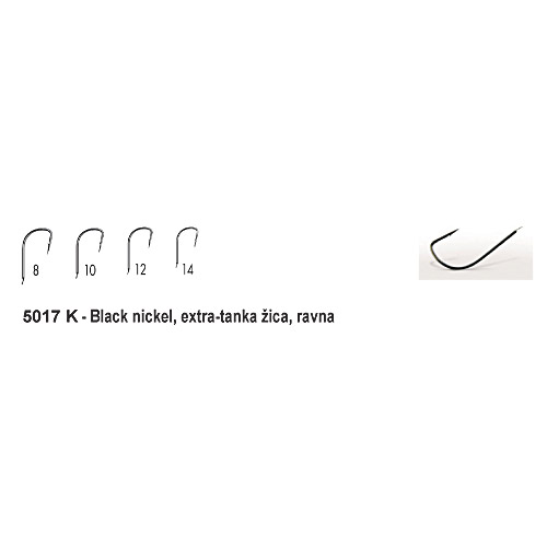 5017 K(7052BN) – Black nickel, extra-tanka žica, ravna