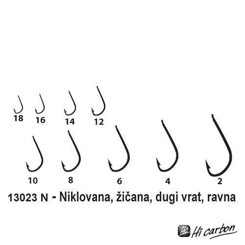 13023 N – Niklovana, žičana, dugi vrat, ravna