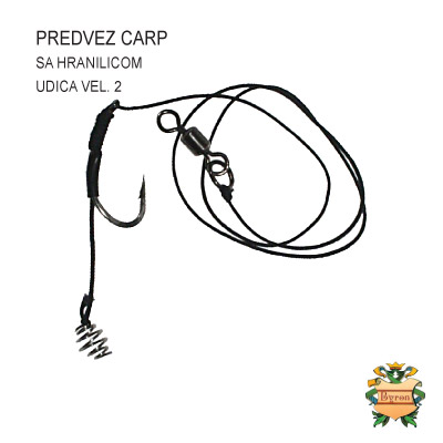 Predvez carp sa HRANILICOM udica VEL. 2+stoper