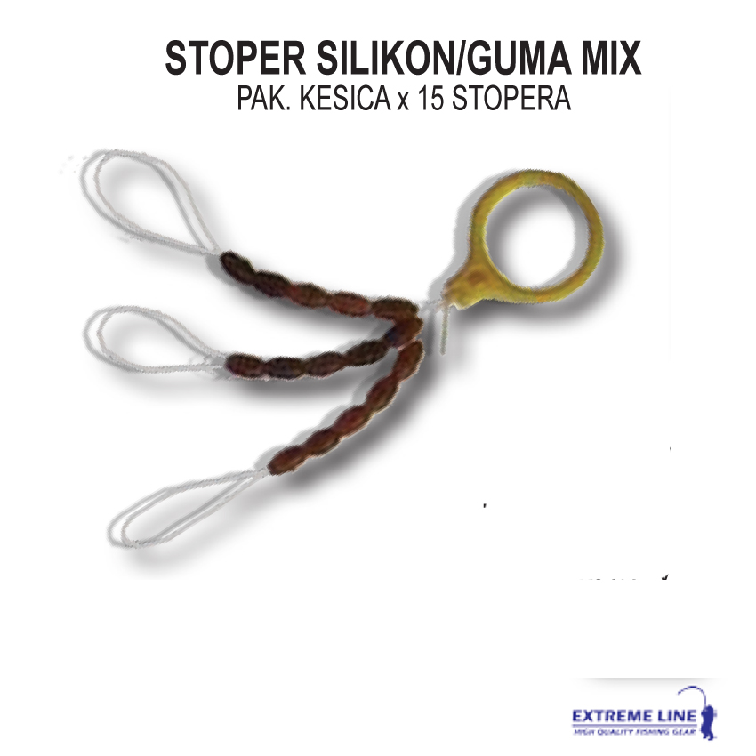 STOPER silikon / guma mix pak. 15 kom.