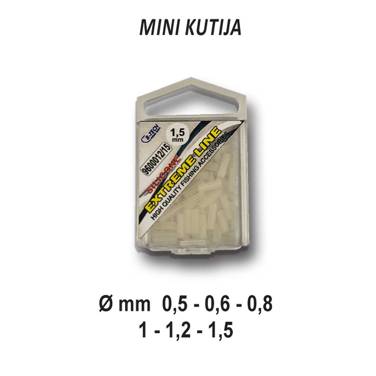 Bužir silikonski beli – Mini kutija