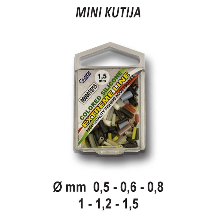 Bužir silikonski u boji – Mini kutija