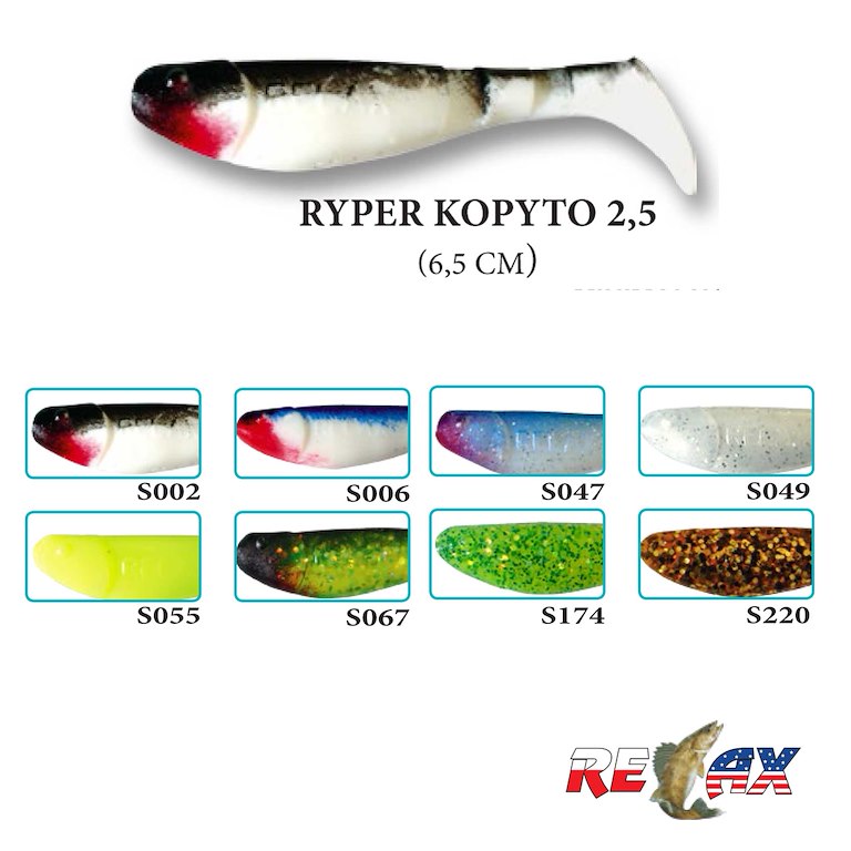 Shad Relax – Ryper Kopyto 2.5” (6.5 cm) pak. 10 kom