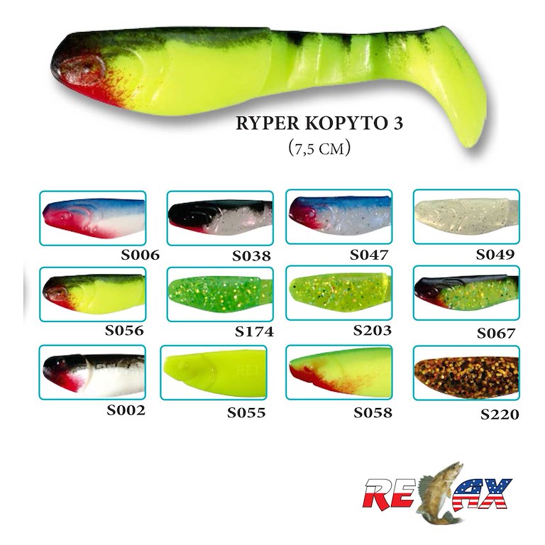 Shad Relax – Ryper Kopyto 3” (7.5 cm) pak. 10 kom