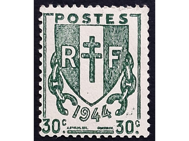 Br: 136 Francuska 1944 god. Cista