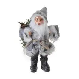Deda Mraz belo-sivi 18 cm