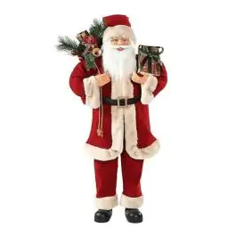 Deda Mraz crveni sa poklonom i vrećom 60 cm
