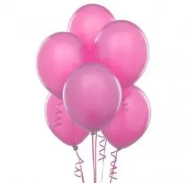 Gumeni baloni pearl pink Festo 50 kom