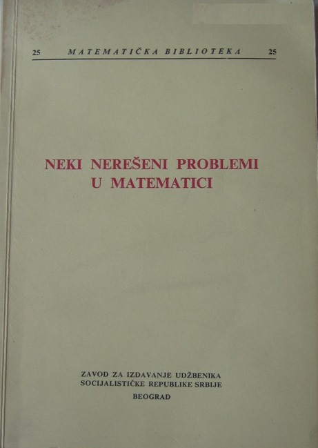 Neki nerešeni problemi u matematici