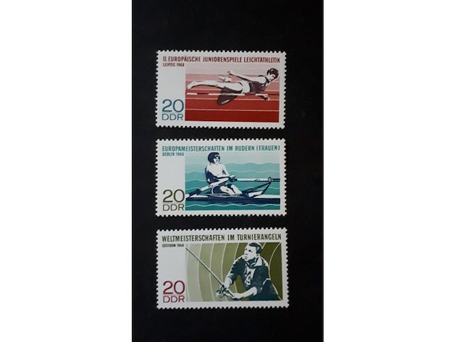 DDR 1968. - 13 - Sport ** Kompl. serija