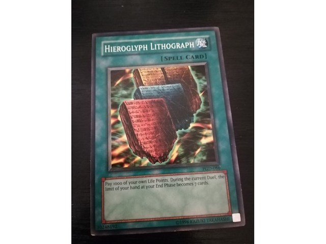 Yu-GI-OH!-  Hieroglyph Lithograph