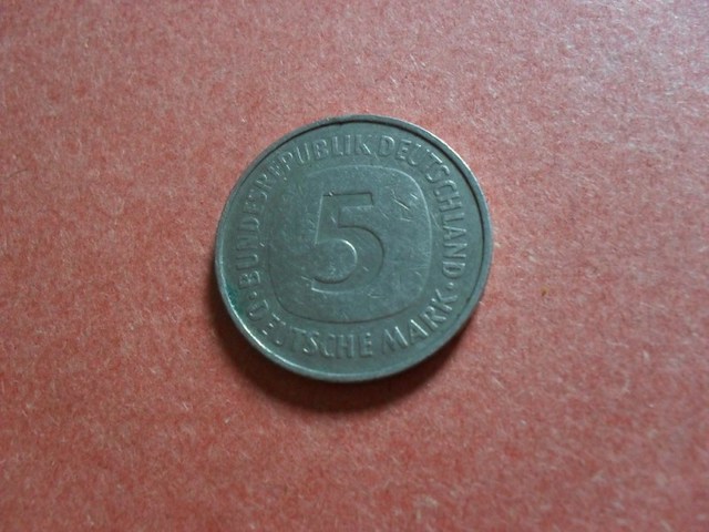 5 DEUTSCHE MARK 1975.