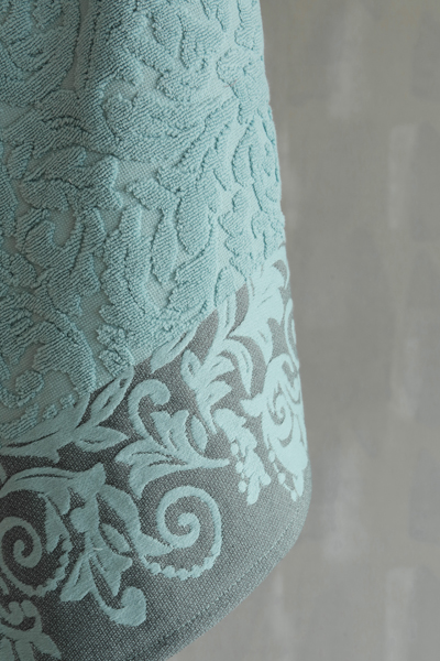 Jacquard peškir FLORAL 70x140 - Turquoise