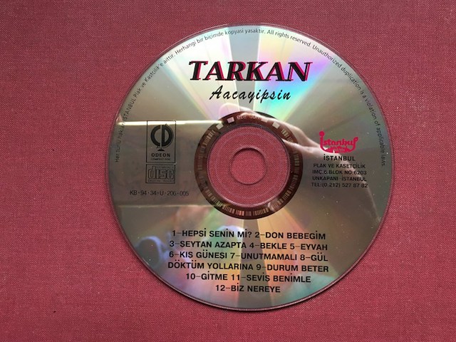 Tarkan - AACAYiPSiN  (bez omota-samo CD) 1994