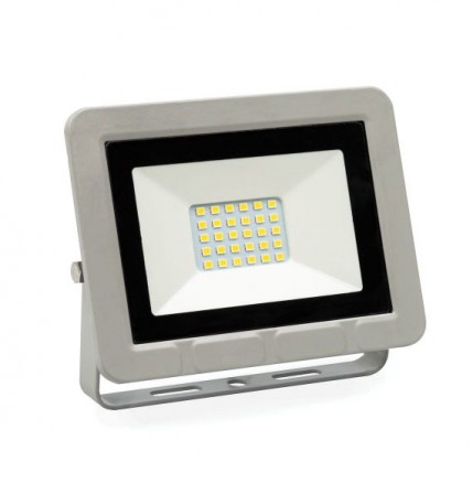 Reflektor LED SMD 20W 6000K slim sivi