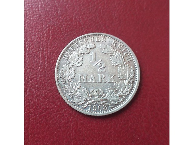 1/2 MARK 1908 A srebro