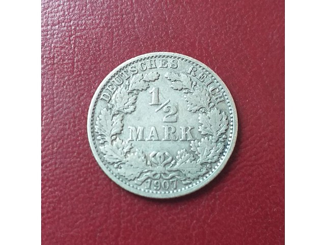 1/2 MARK 1907 E srebro