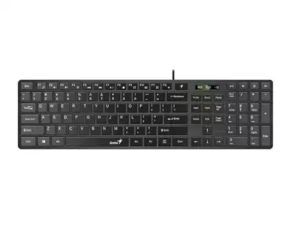 GENIUS SlimStar 126 USB US crna tastatura