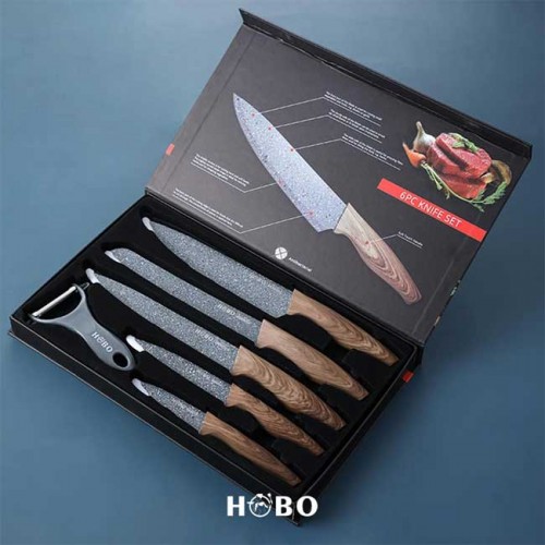 Set kuhinjskih noževa sa ljuštilicom Hobo KK006