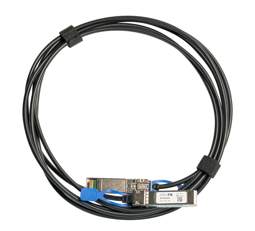 SFP28 DAC kabl za direktnu 25-Gigabit vezu između svičeva/rutera/adaptera dužine 1m, podržava i SFP+ 10G i SFP 1G module i brzine (NT-SFP28-25G-CU1M)
