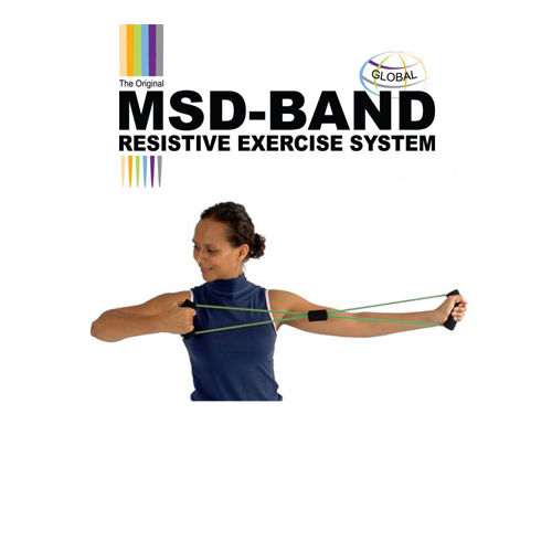 MSD dvostruka kružna, elastična traka za vežbanje, zelena