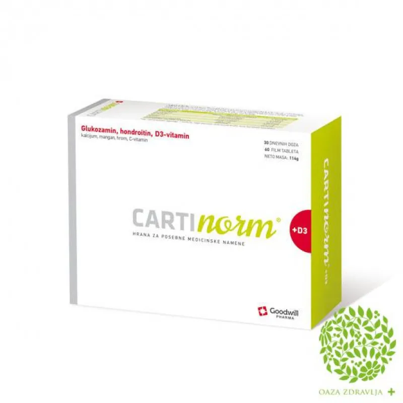 CARTINORM + VITAMIN D3 60 tableta