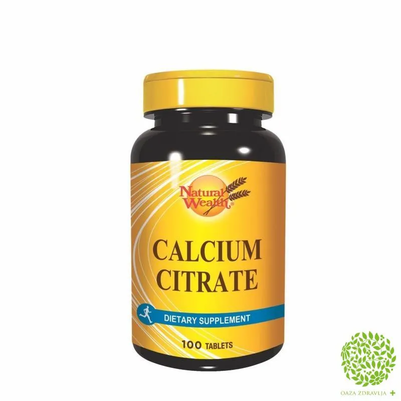 NATURAL WEALTH CALCIUM CITRAT 100 tableta