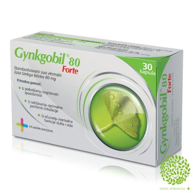 GYNKGOBIL FORTE CPS 30X80MG