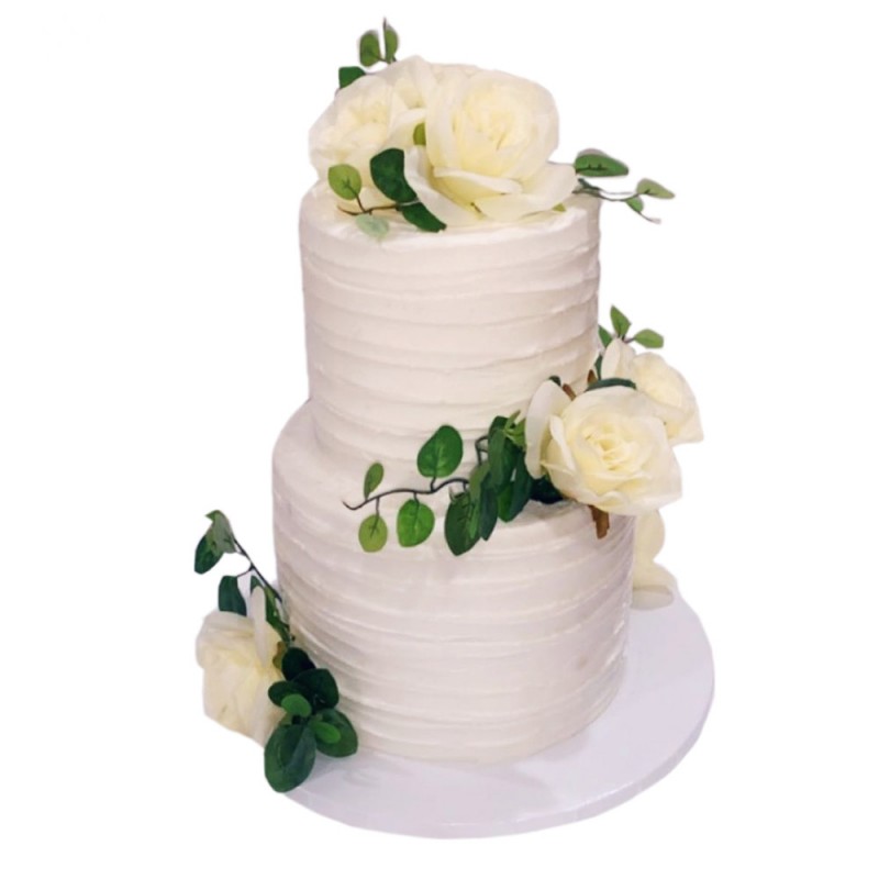 Mladenacka torta bela sa laticama cveca model 201