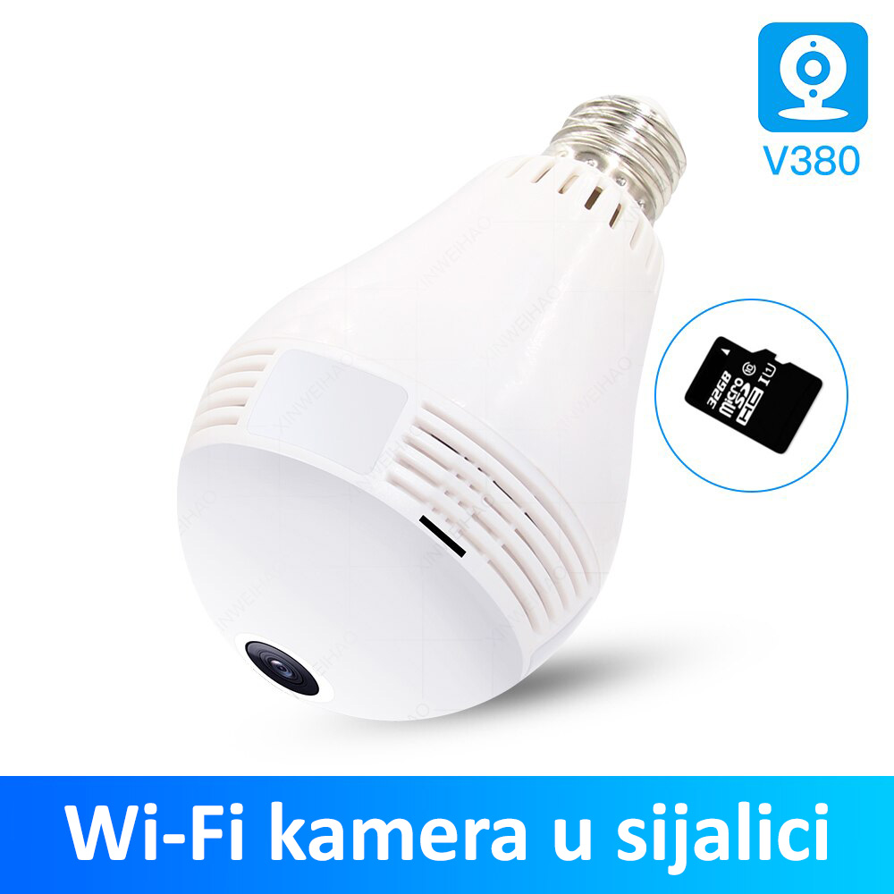 Wi Fi kamera u sijalici za video nadzor